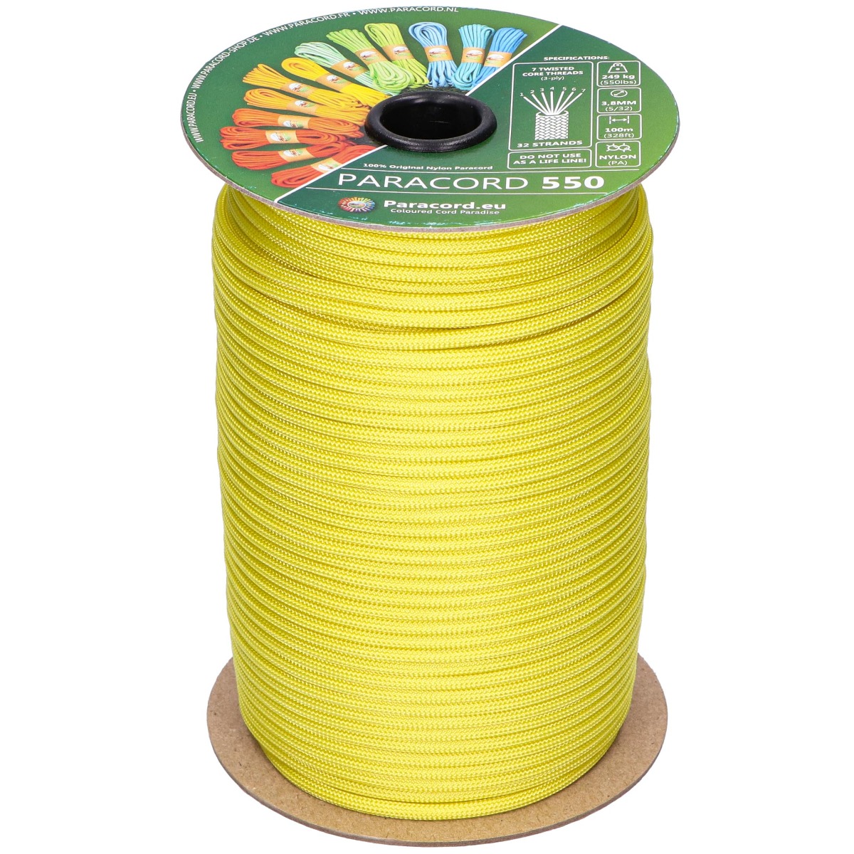 Banana Gelb 550 Paracord 550 Type III (100 meters)